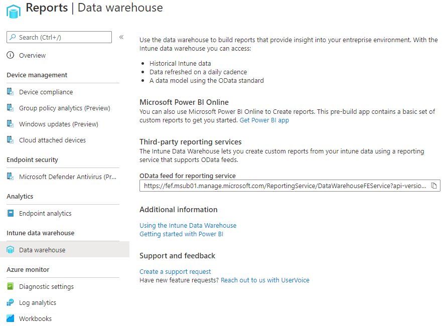 Building Power BI Dashboards with Intune Data Warehouse