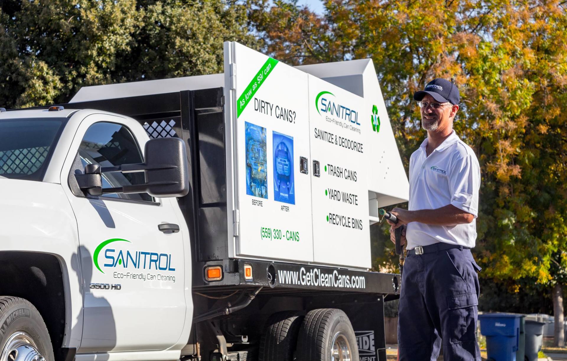 Sanitrol Eco-friendly Garbage Can Cleaning