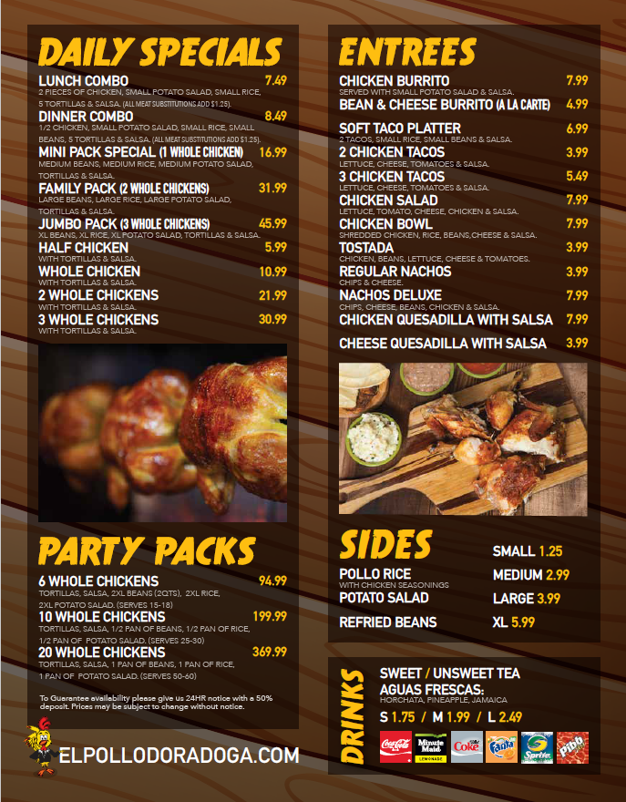 Mexican Food | Marietta, GA | El Pollo Dorado