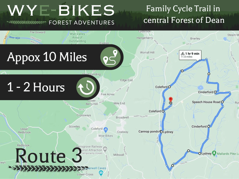 Cycle Routes – Family Cycle Trail in Central Forest of Dean– Wye-Bikes