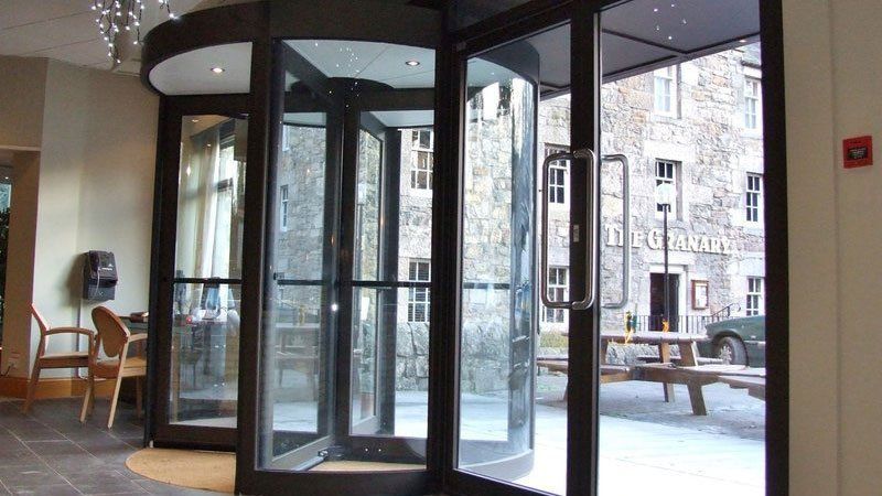 Revolving doors manufactured and installed in Glasgow