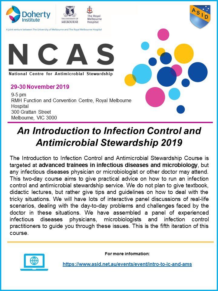 An Introduction to Infection Control and Antimicrobial Stewardship 2019