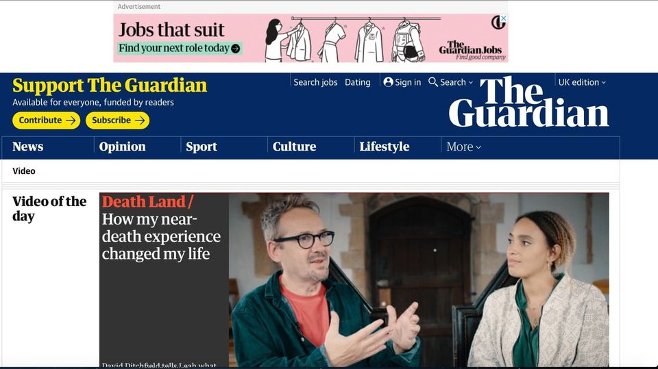 Shine On the book. The story of David Ditchfield's NDE