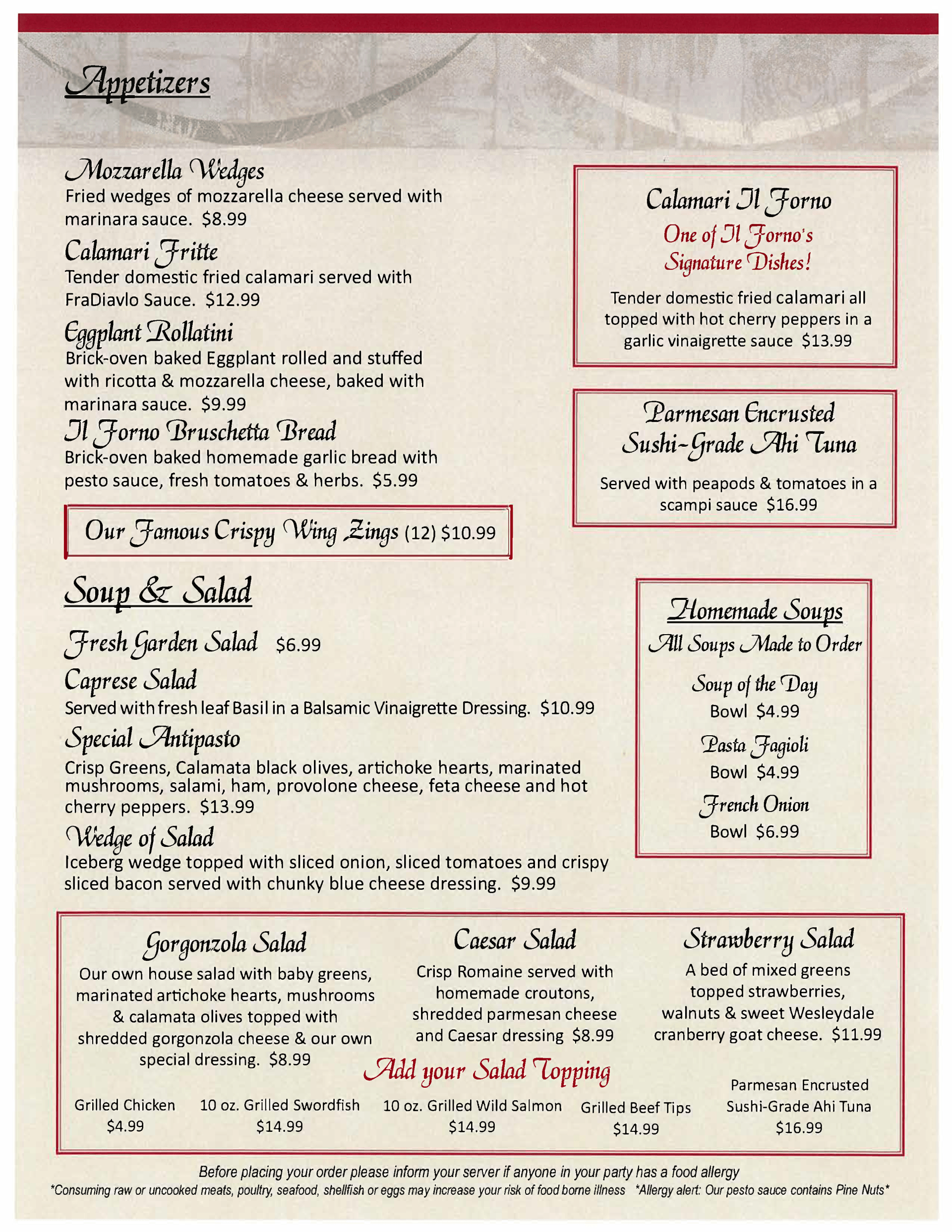 IL Forno Restaurant, Italian Family Dining