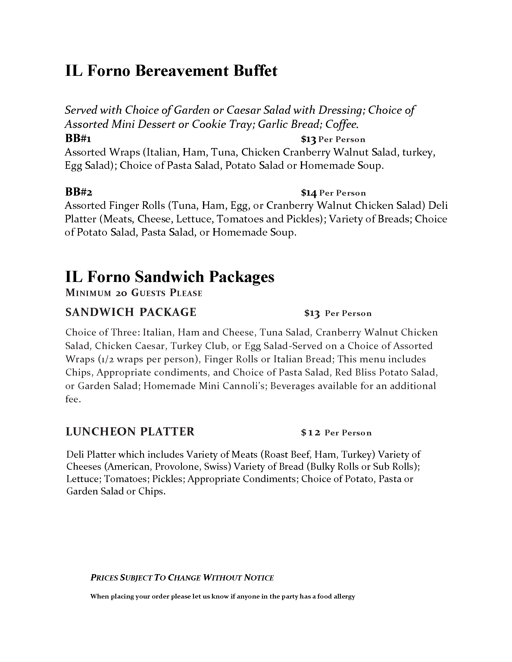 IL Forno Restaurant, Italian Family Dining