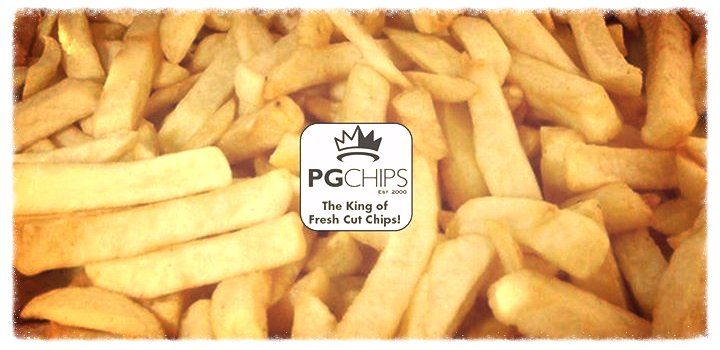 The King of Fresh Cut Chips, pre-packed in Manchester
