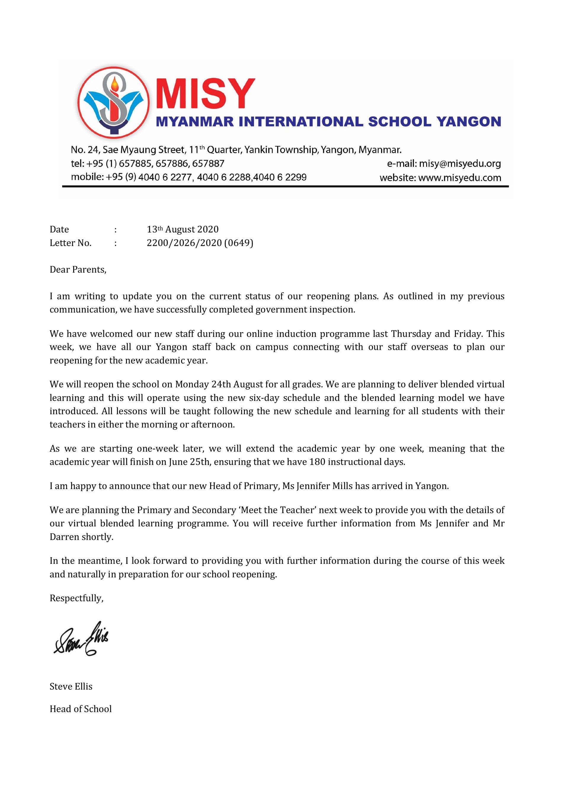 MISY - Myanmar International School Yangon