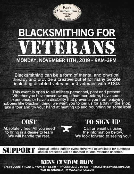 Blacksmithing for Veterans