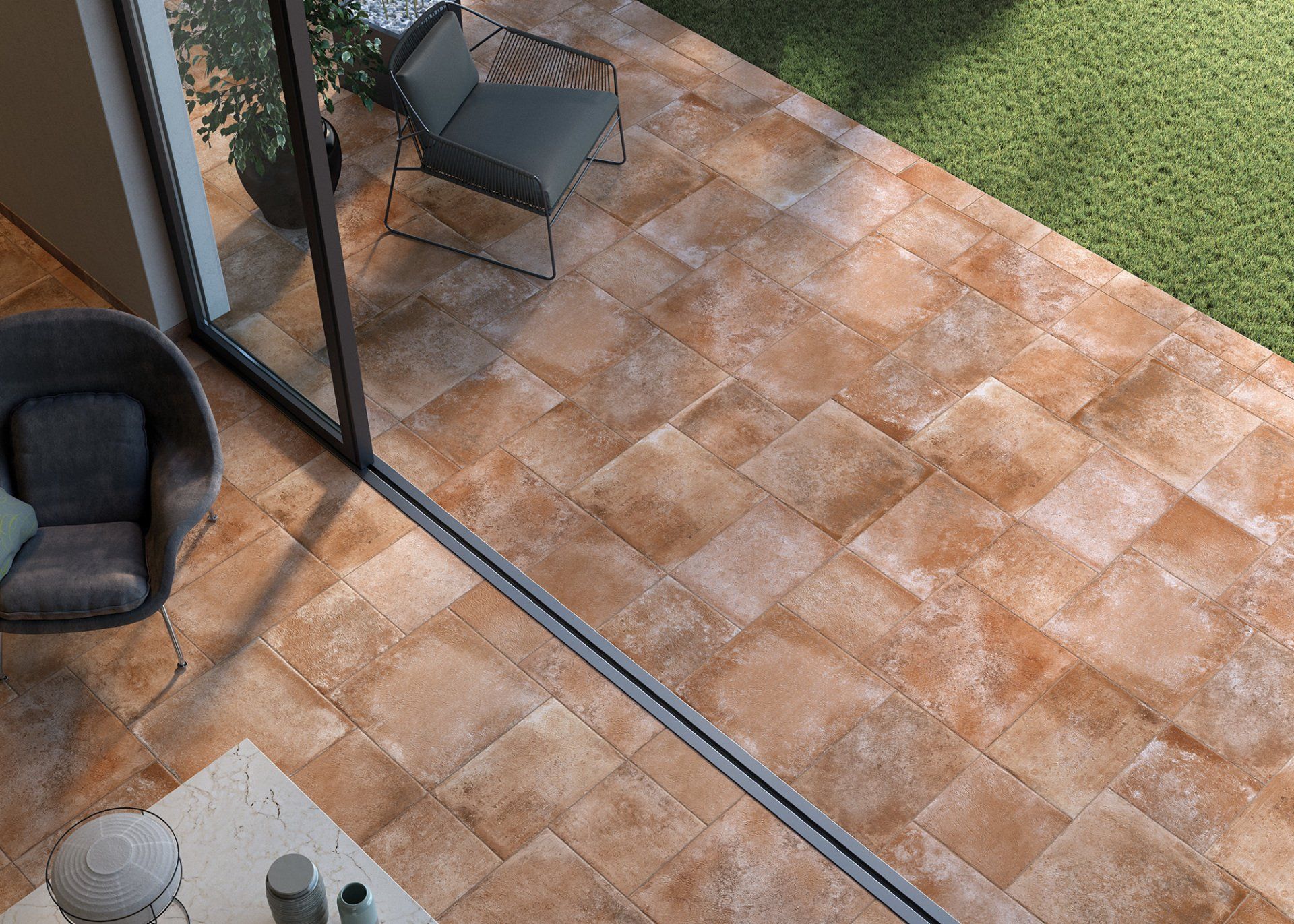 Pavimenti finto cotto - Asti - Tralli Marmi Ceramiche