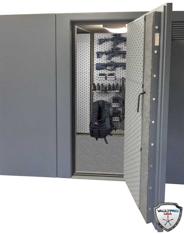 Tactical Gun Room Design with Modular Weapons Storage