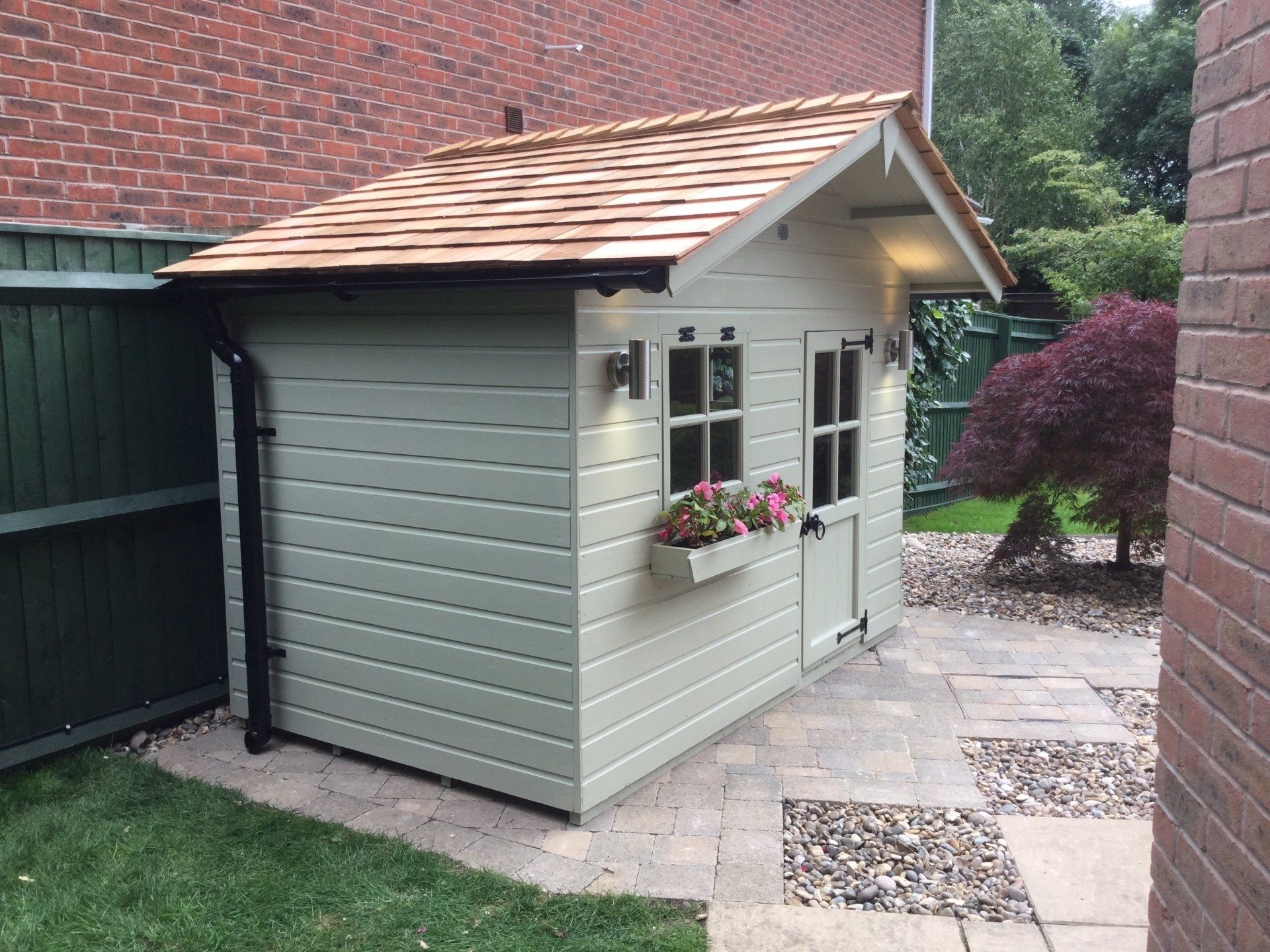 A selection of our beautiful, bespoke heated and lit dog cottages