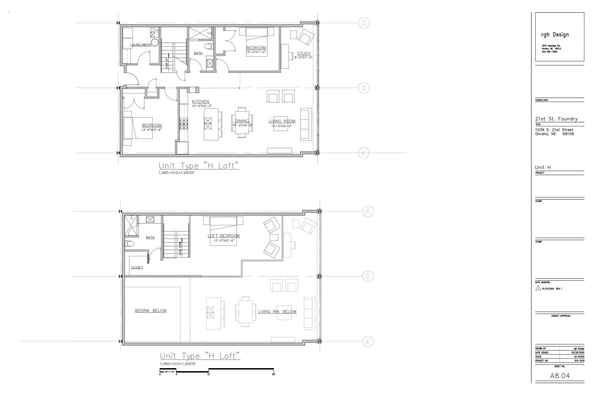 Floor Plans- Foundry Lofts