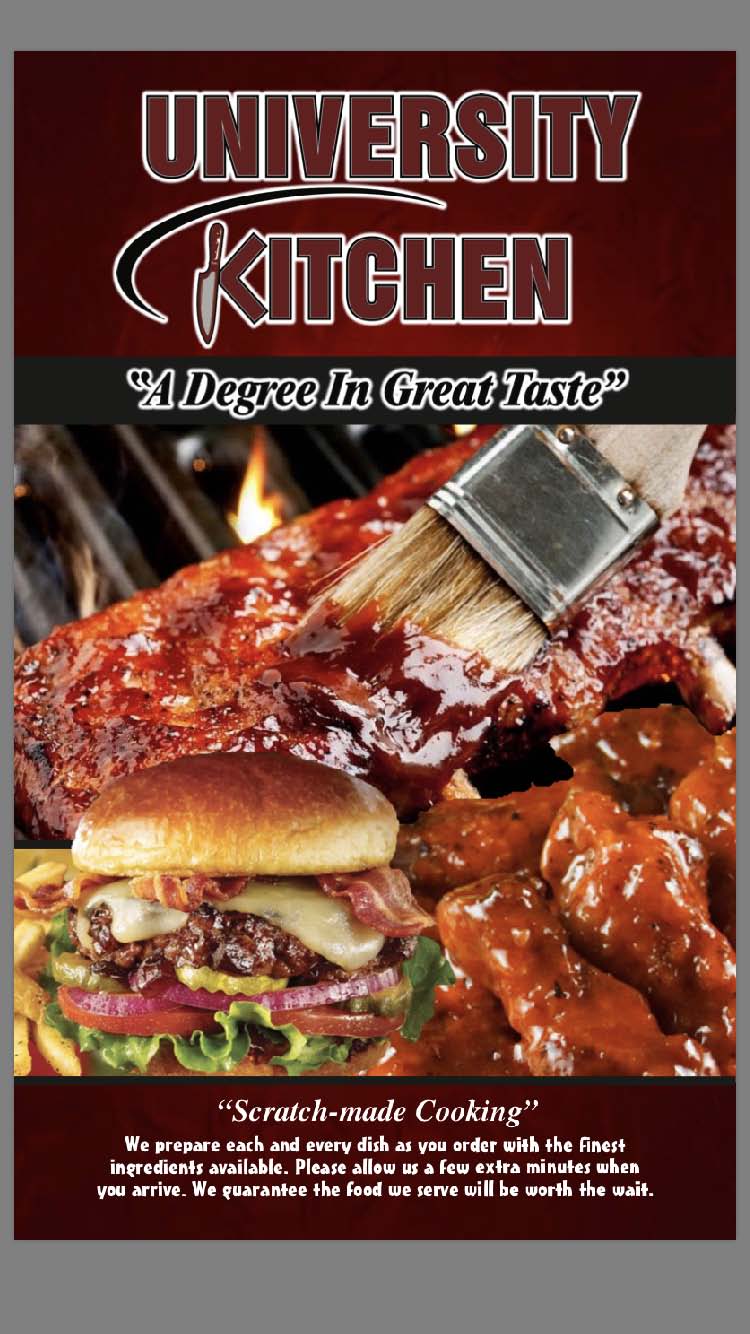 University Kitchen - High Point, NC - Menu